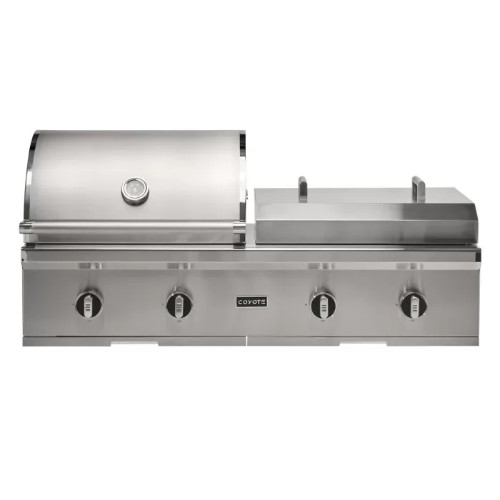 Coyote 50-in Built-In Natural Gas Grill / Flat Top Combo – C3CO50NG ...